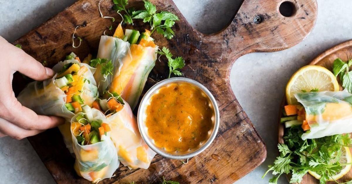 Spring rolls χωρίς τηγάνισμα και με φανταστική σως